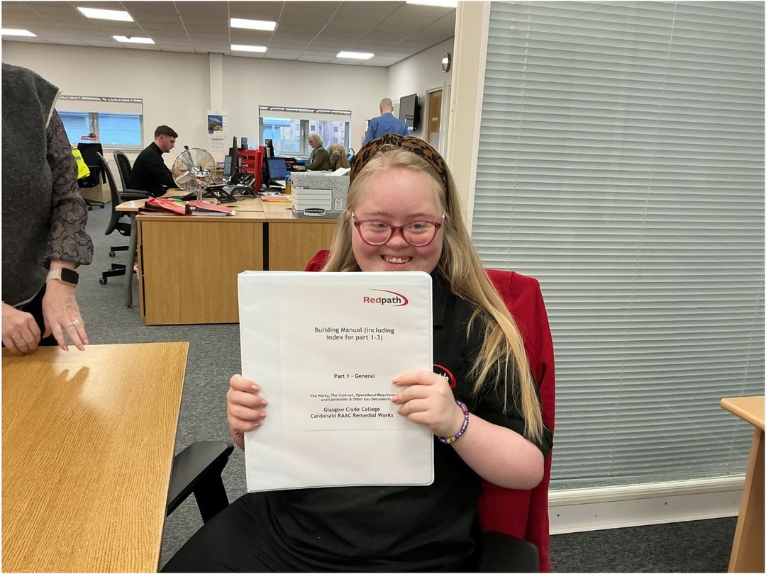 Redpath Construction | Work experience underway for Linburn Academy student